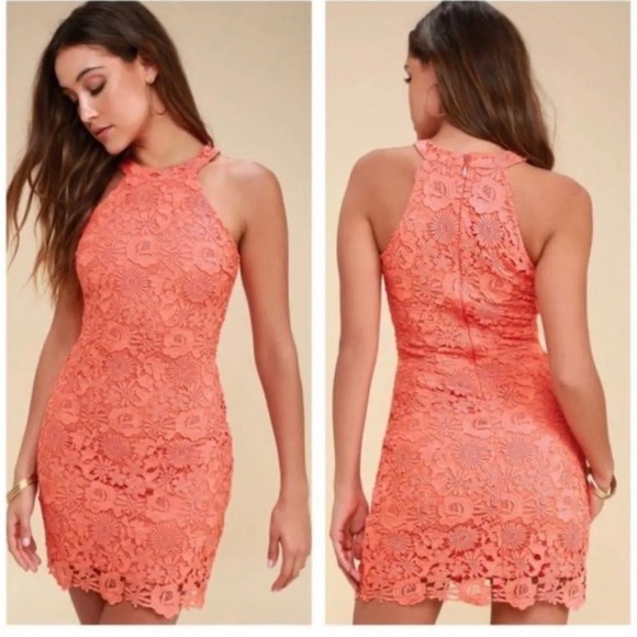 Lulus | Dresses | Lulus Love Poem Dress In Coral Size Small | Poshmark